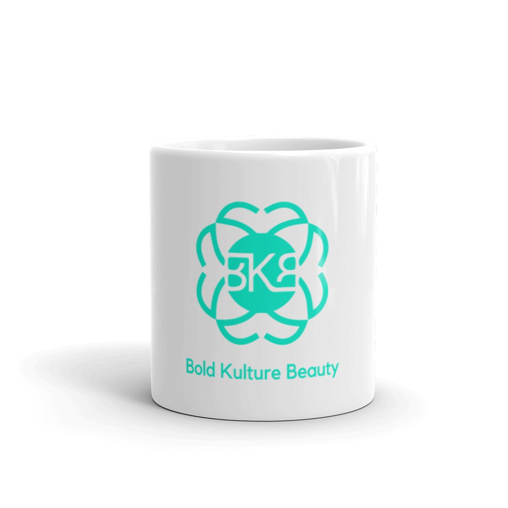 Bold Kulture Beauty White Glossy Logo Mug | Bold Kulture Beauty
